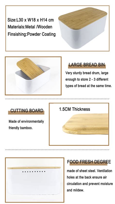 야외 정킷 직사각형 금속 식품 용기 목재 도마 대나무 빵 보관함 빵 상자 I Top Industry Limited에서 빵 보관함 금속 식품 용기 금속 식품 용기 빵