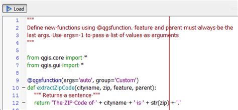 documenting custom python functions in qgis geographic information