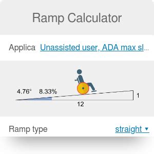 Ramp Calculator ADA Ramp Standards More Omni