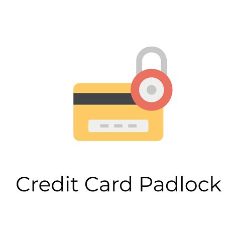 Credit Card Padlock 14603185 Vector Art At Vecteezy