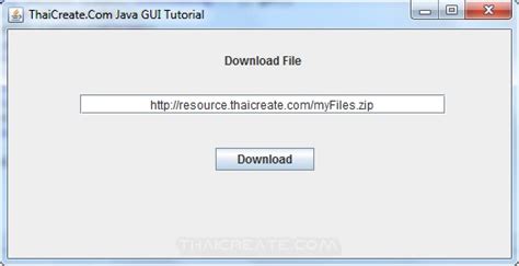 How To Use Java Gui Download File And Progress Bar