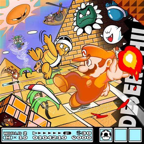 Fire Snake Mario Danbooru