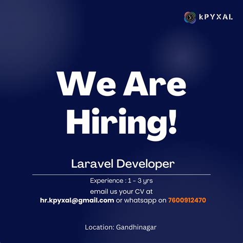 Looking Laravel Developers Interview Hiring Opening Lookingfor Php Priya Patel