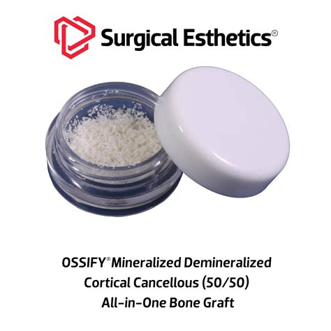 Ossify® Mindemin Cortical Cancellous 5050 All In One Bone Graft Surgical Esthetics