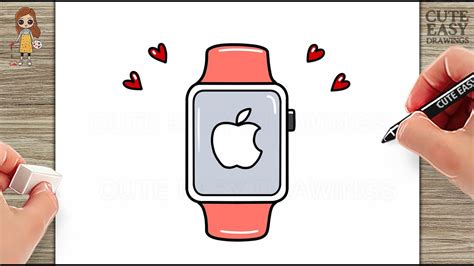 How To Draw Apple Watch Learn To Draw Smart Watch Easy Youtube