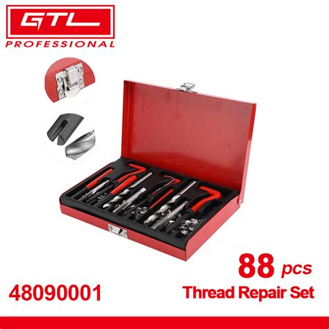 88pcs Thread Repair Tool Kit Screw Joint Thread Repair Set 48090001