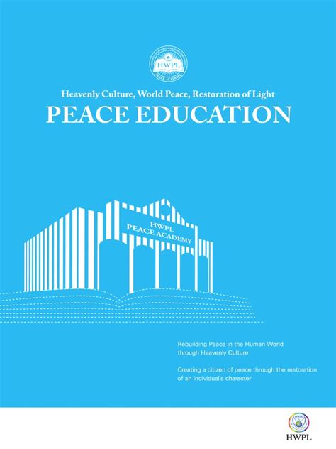 Hwpl Peace Education Curriculum Overview Pdf Peace Teachers