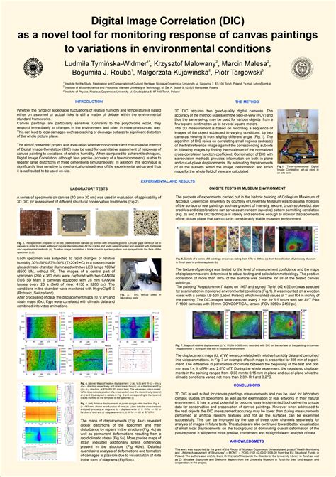 Pdf Poster Digital Image Correlation Dic As A Novel Tool For