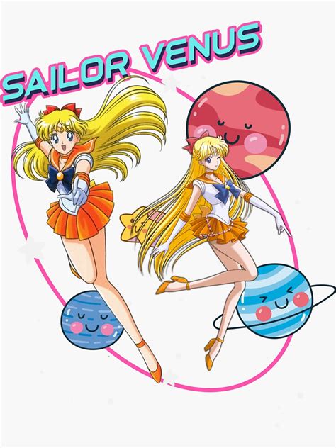 Sailor Venus Anime Sticker For Sale By Maorbar Redbubble