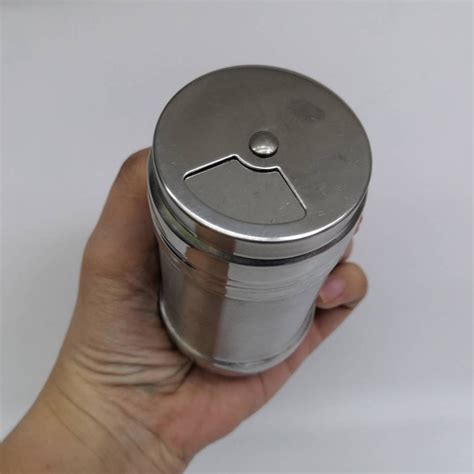 ขวดพริกไทยแสตนเลสขนาด 4 นิ้ว ใส่พริก ใส่เกลือ เครื่องเทศ ปรับรูได้ 3 ขนาด เล็ก กลาง ใหญ่