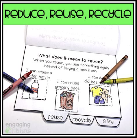Reduce Reuse Recycle Interactive Flip Books Made By Teachers