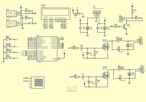 Atmega8 схема включения