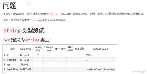 Sqlite String类型存储数据导致数字字符串0000前缀丢失sqlite String 0开头 Csdn博客 Sqlite String类型存储数据导致数字字符串0000前缀丢失sqlite String 0开头 Csdn博客