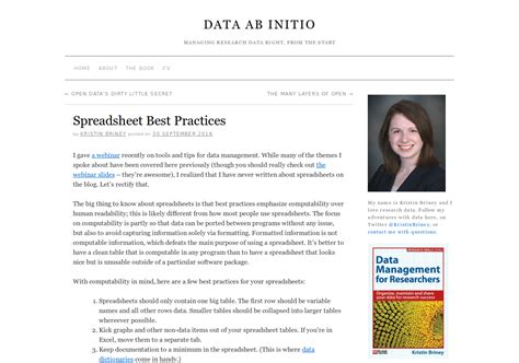 Spreadsheet Best Practices Library Skills