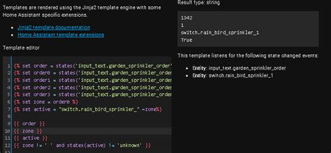 Rainbird Template Rendered Invalid Entity Ids Configuration Home Assistant Community