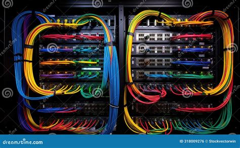 Patch Network Cabling Royalty Free Illustration