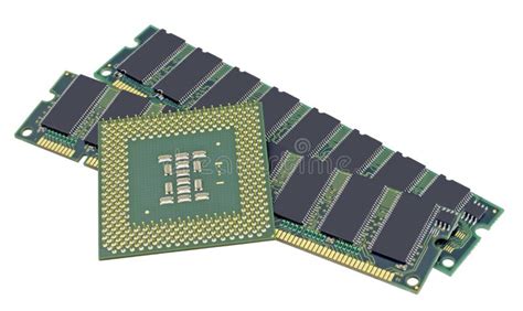 Random Access Memory And Central Processing Unit Of Modern Computer