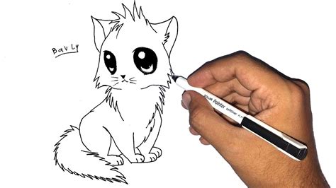 تعليم الرسم للاطفال كيف ترسم قطة جميلة خطوة بخطوة للمبتدئين Youtube