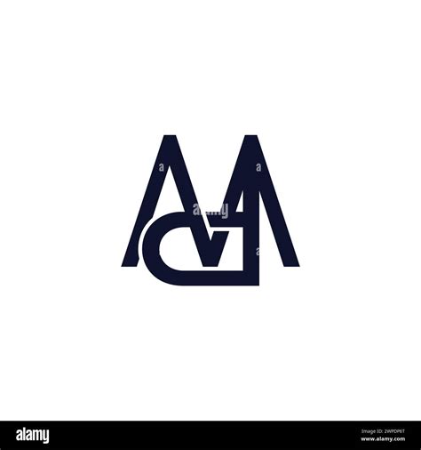 Letter Md 3d Flat Overlap Logo Vector Stock Vector Image And Art Alamy