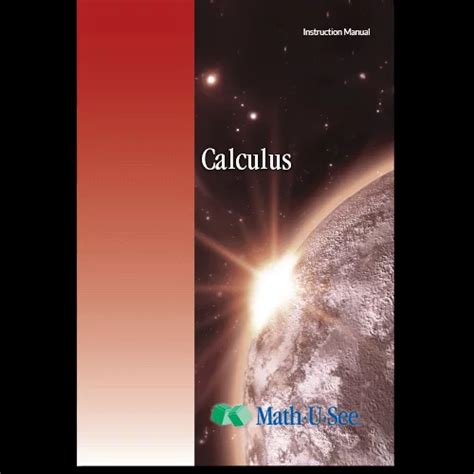 Math U See Calculus Instruction Manual Good Neighbours Bookshop