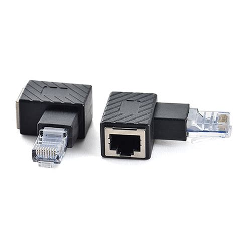 Rj45 수 암 변환기 Cat5 Cat6 Lan 이더넷 네트워크 케이블 커넥터 익스텐더 액세서리 용 90 도 확장 어댑터 Aliexpress