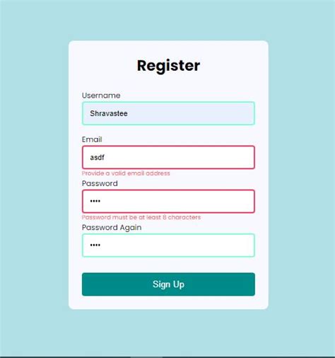 Shravastee Thakur On Linkedin Created Client Side Form Validation Using Html Css And
