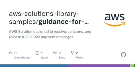Github Aws Solutions Library Samplesguidance For Iso20022 Messaging Workflows On Aws Aws