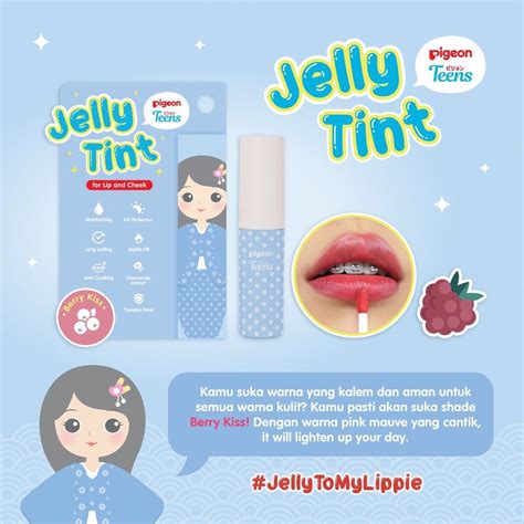 Pigeon Teens Jelly Tint Liptin Liptint Lip Tint Cheek Jely Kosmetik