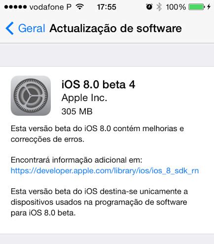 Apple lança iOS beta