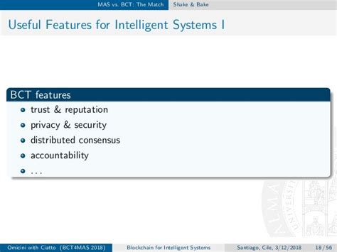 Blockchain For Intelligent Systems Research Perspectives