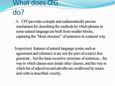 Context Free Grammars Ppt