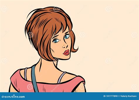 Guy Looking Back With Happy Smirk Semi Flat Vector Character Head 274099636