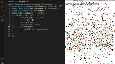 How To Make Confetti In Javascriptcara Membuat Confetti Di Javascript
