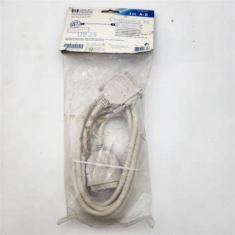 used nip nos hp ieee 1284 cable model c2950a 3m a b centronics 36 db 25
