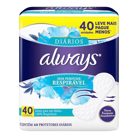 ALWAYS AB P DI RESP x 40 PROCTER Protetor Diário Always