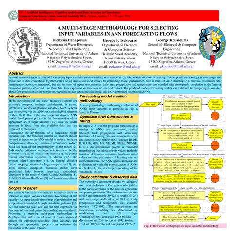 Pdf A Multi Stage Methodology For Selecting Input Variables In Ann
