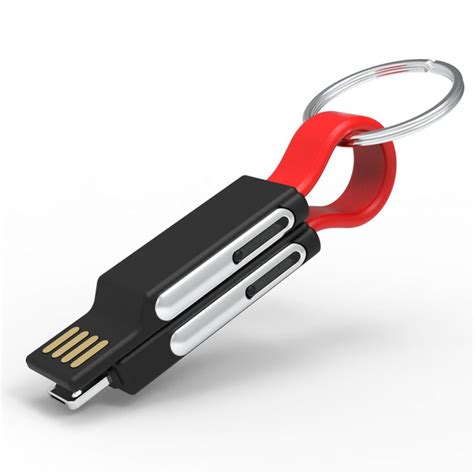 In Keychain USB Cable Magnetic USB Charger Data Cable For Mobile Micro Type C IOS Charger
