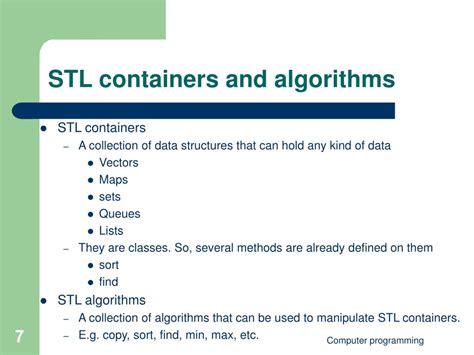 ppt multidimensional arrays and stl containers vectors and maps