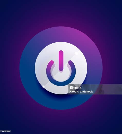 유리 투명 효과 전원 시작 버튼에 아이콘을 벡터 Ui 또는 애플 리 케이 션 심볼 디자인 검은색에 대한 스톡 벡터 아트 및 기타 이미지 검은색 그래픽 사용자 인터페이스