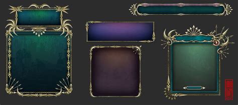 Fantasy Game Ui By Imogia On Deviantart Vampire Games Ui Buttons Site