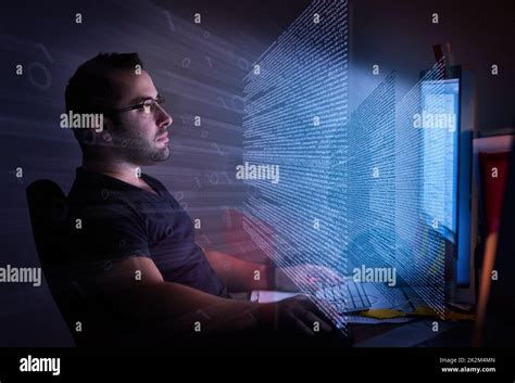 Hes Embedded In The Code Cropped Shot Of A Young Computer Programmer