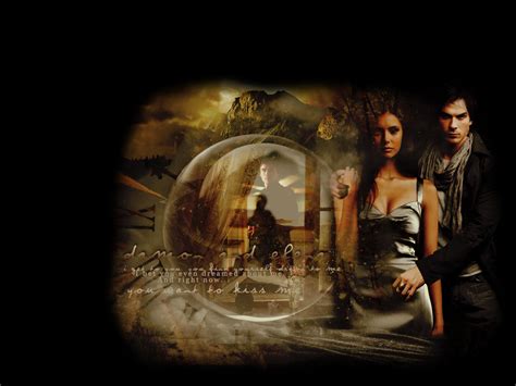 Delena Damon Elena Wallpaper Fanpop