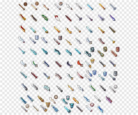 픽셀 아트 소드 게임 각도 Png Pngegg