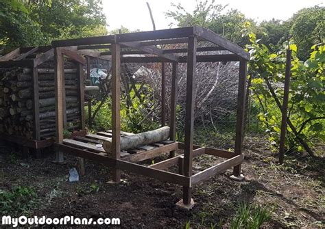 DIY Log Shed MyOutdoorPlans