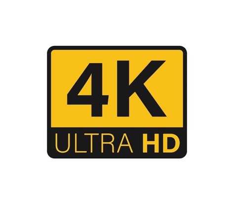 Premium Vector Ultra Hd And 4k Symbol 4k Uhd Tv Sign Of High Definition Monitor Display