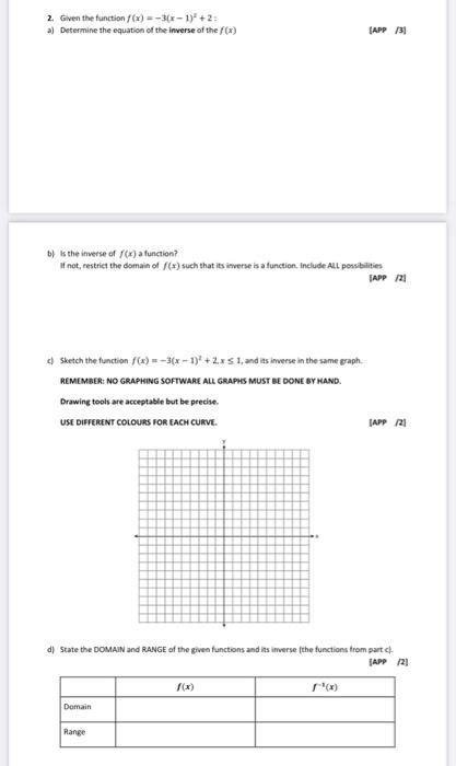 Solved 2 Given The Function F X 3 X1 2 2 A Determine Chegg Com