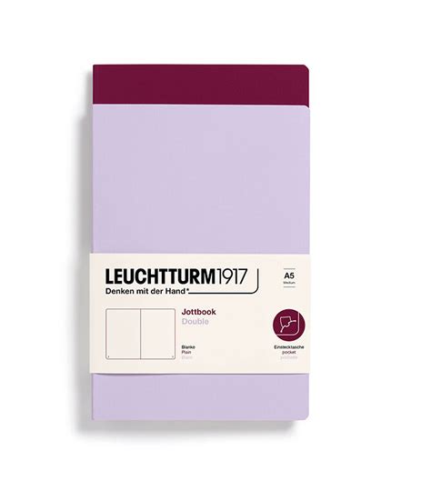 Leuchtturm1917 бележник Jottbook Double лек и стилен
