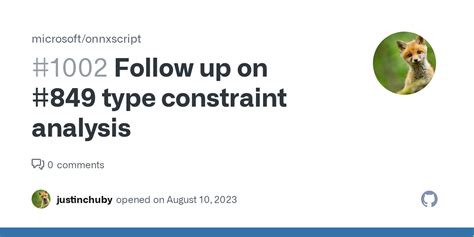 Follow Up On 849 Type Constraint Analysis · Issue 1002 · Microsoft