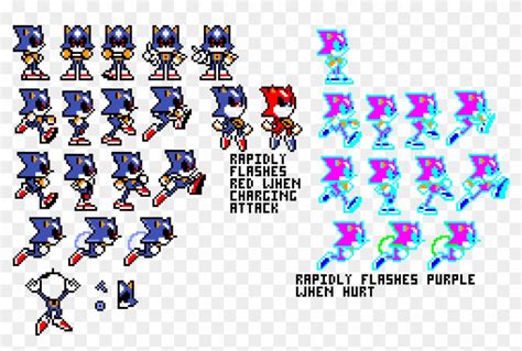 Metal Sonic Sprite Sheet Sheet