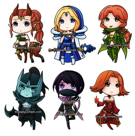 Dota 2 Ladies By Lindajing On Deviantart